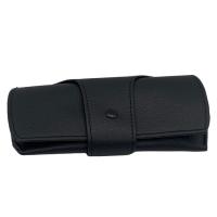 China Lightweight Portable PU Leather Eyeglass Case 164x74x27mm Custom Logo for sale