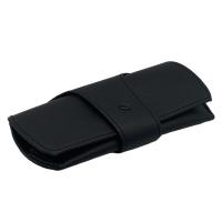 China Lightweight Portable PU Leather Eyeglass Case 164x74x27mm Custom Logo for sale