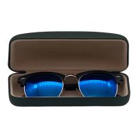 China Faux Crocodile Metal Glasses Case 158x63x51mm Heat Transfer Printing Custom Packaging for Sunglasses for sale