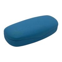 China Iron Leather Hard Glasses Case 143x60x42mm Custom Logo OEM Durable Protective Eyewear Case for sale