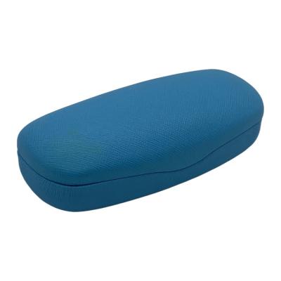 China Iron Leather Hard Glasses Case 143x60x42mm Custom Logo OEM Durable Protective Eyewear Case for sale