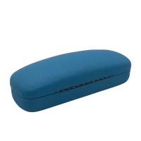 China Iron Leather Hard Glasses Case 143x60x42mm Custom Logo OEM Durable Protective Eyewear Case for sale