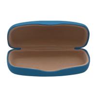 China Iron Leather Hard Glasses Case 143x60x42mm Custom Logo OEM Durable Protective Eyewear Case for sale