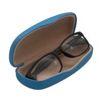 China Iron Leather Hard Glasses Case 143x60x42mm Custom Logo OEM Durable Protective Eyewear Case for sale