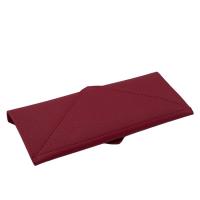 China Red PU Leather Reading Glasses Case 173x72x20mm Portable Eyewear Holder for Men Women for sale
