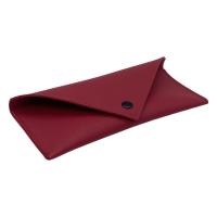 China Red PU Leather Reading Glasses Case 173x72x20mm Portable Eyewear Holder for Men Women for sale