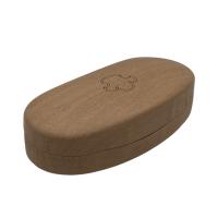 China Grain Pattern Eco Metal Glasses Case Optical Sunglasses Packing Box for sale