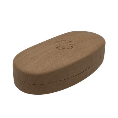 China Grain Pattern Eco Metal Glasses Case Optical Sunglasses Packing Box for sale