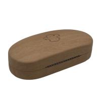 China Grain Pattern Eco Metal Glasses Case Optical Sunglasses Packing Box for sale