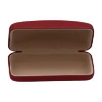 China Red 164mm Metal Glasses Case With Logo Printing for sale