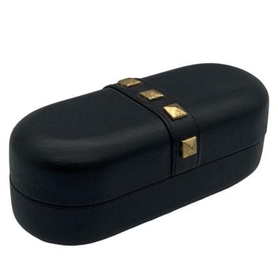 China REACH Metal Glasses Case With Rivet Oversized Sunglasses Packaging Boxes Set for sale