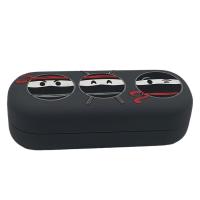 China OEM Rectangular Sunglasses Case 165x70x52mm Iron Leather Eyewear Packaging for sale