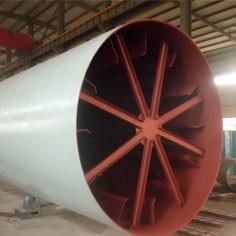 China High Speed Rotary Sugar Dryer 0.04% Moisture 60-80°C Inlet Temperature for sale