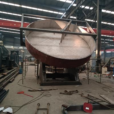 China 20t Fan Disc Granulator Organic Fertilizer Machine 15kw Motor with 3500-3600mm Pan Diameter and 2-10t/h Capacity for sale