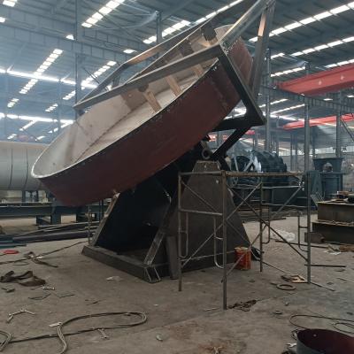 China Bentonite Poultry Organic Fertilizer Pan Disc Granulator Machine 3500-3600mm with 2-10 t/h Output for sale