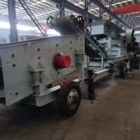 China Mobile Jaw Crusher with Vibrating Screen 50-450TPH Wheel and Crawler Type for sale