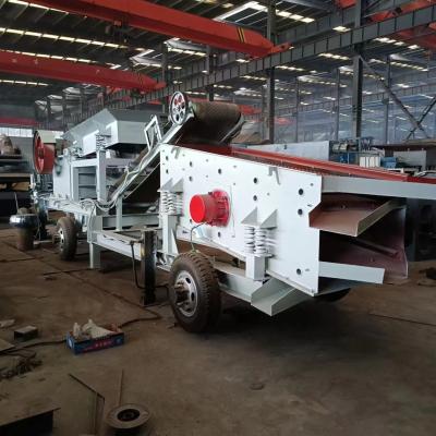 China Mobile Jaw Crusher with Vibrating Screen 50-450TPH Wheel and Crawler Type for sale