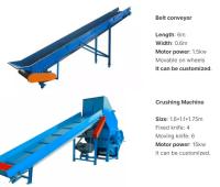 China Waste Hard Plastic Crushing Washing Recycling Machine Line PTC Series 500kg/h for sale