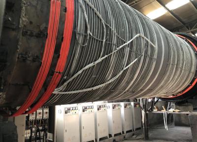 China Energy-Saving Induction Heating Rotary Dryer 4-6t/h Capacity 300kw Motor Power for sale