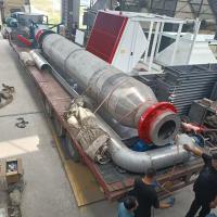 China Induction Heated Rotary Drying Machine for Mineral Drying 50kW 1200mm for sale