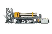 China Heating And Cooling Split Up And Down Ceramic Liner Rotary Kiln for sale