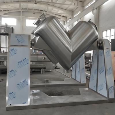 China V-Type Powder Mixer Stainless Steel 10-1000L Capacity for Industrial Mixing for sale