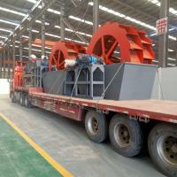 China Wheel Sand Washing Machine 15-200t/h Capacity Carbon Steel Sand Washer for Grading and Impurity Removal for sale