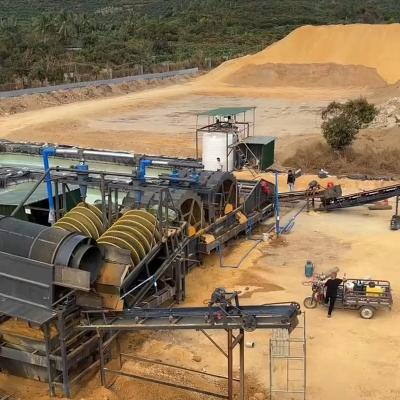 China Sand Washing Line for Sand and Gravel Processing 200 Mesh Fines Recovery for sale