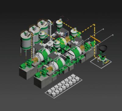 China High-Intelligence Unmanned Ultra-Fine Powder Production Line 1-5um 75-800kw for sale