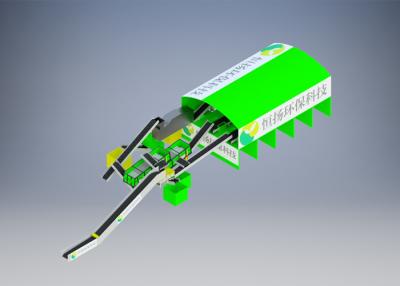 China 30KW Household Waste Recycling Plant with Conveyor System and Iron Remover for Plastic, Glass, Cardboard Processing for sale