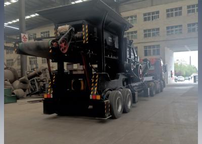 China Mobile Concrete Waste Crusher 50-180 t/h Capacity with 350-400mm Feed Size for Construction Recycling for sale