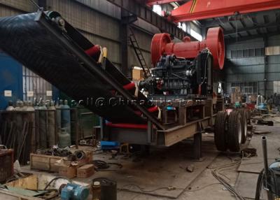 China 100TPH 75HP Diesel Jaw Crusher with 50-100mm Discharge Size and B650×8000 Belt Conveyor for sale
