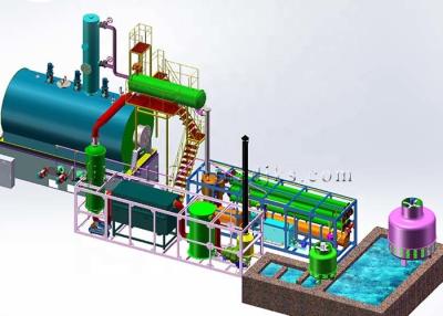 China 30TPD 2.6x8m 16KW Waste Oil Distillation Plant for Diesel and Gasoline Production for sale