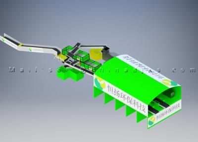 China HYLW400 Green Waste Sorting Plant 3500m² 270KW 15TPH Capacity for Organic Recycling for sale