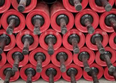 China Carbon Steel Nylon Belt Conveyor Roller 219mm Diameter Arc Welding for sale