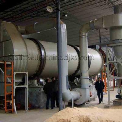 China Stone Powder Rotary Drying Machine 360kg/H Evaporation Capacity Air Swept Dryer for sale