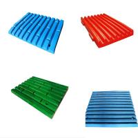 China High Manganese Steel Jaw Plate for Stone Crusher Heat Treatment ISO9001 65Mn for sale