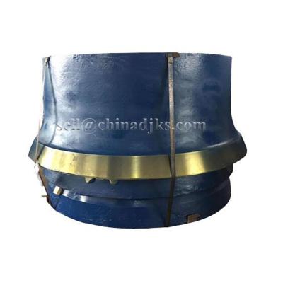 China ZGMn18Cr2 Metamorphic High Manganese Steel Cone Crusher Bowl Liner 150mm Thickness for sale