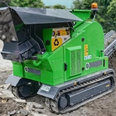 China Mini Mobile Jaw Crusher Station 15-50t/H Track Mounted Crushing Machine for Small Production Line for sale