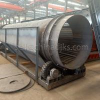 China Rotary Drum Screen Rotary Sifter For Various Materials Motor Driven Slotted Drum for sale