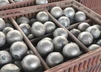 China Heat Treated Round Steel Grinding Ball for Rod Mills 50-150mm Diameter Wear Resistant for sale