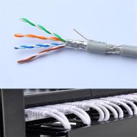 China SFTP Type 1000ft Cat5e Lan Cable Dual Shielded Coated with Aluminum Foil for sale
