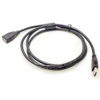 China High Speed Black USB 2.0 Extender Cable 1.5m A Male To A Female USB Cable for sale