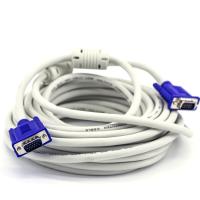 China 3 4 VGA 10m 15m Computer VGA Cable 15 Pin VGA Connector for sale