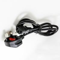 China Three Prong 1.5m Desktop Monitor Power Cord 0.75mm UK 3PIN for sale