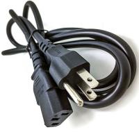China US Plug 1m Computer Monitor Power Cord 250V AC power outlets for sale