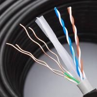 China Cat6 UTP Ethernet Lan Cable Double Jacket PE PVC Moisture Proof for sale