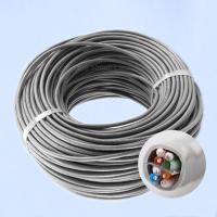 China UTP Cat6 Ethernet Lan Cable 100m Gray Solid Copper Twisted Wire for sale