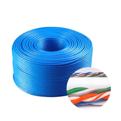 China indoor Ethernet 0.57mm Cat6 Internet Cable Fluke Test Passed for sale