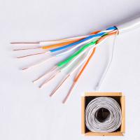 China Ethernet cat5e lan cable CCA 24AWG 4P cat5e utp network cable 305m for sale